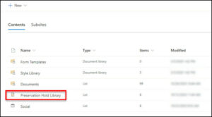 Preservation Hold Library in OneDrive [Enter & Recover Data]