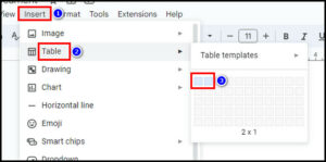 How to Insert a Vertical/Horizontal Line in Google Docs