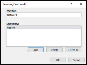 Add Words to Dictionary in Microsoft Word [Build a Wordbook]