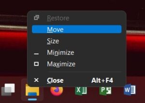 How To Easily Move A Window That Is Off-Screen On Windows 11