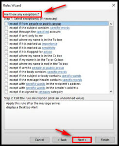 Display Desktop Alert for Outlook Subfolders [2024]