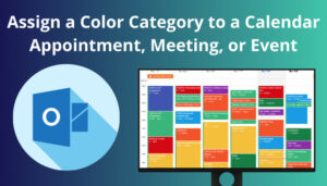 How to Assign a Color Category to Outlook Calendar [2024]