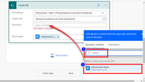 Use Power Automate to Save Email Attachment in SharePoint