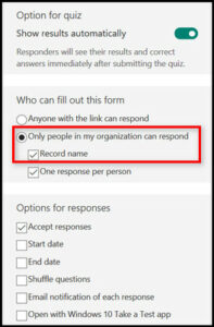 How to Capture Name and Email Address in Microsoft Forms