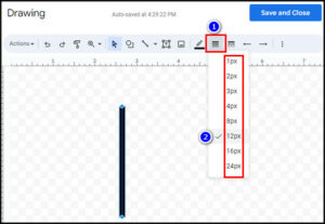 How to Insert a Vertical/Horizontal Line in Google Docs