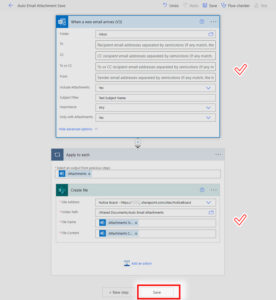Use Power Automate to Save Email Attachment in SharePoint