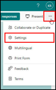 Allow Receipt of Responses After Submission in MS Forms