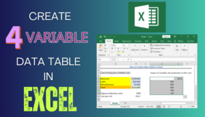 Create 4 Variable Data Table in Excel [Complete Guide]