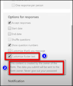 Change Footer for a Microsoft Forms Questionnaire [2024]