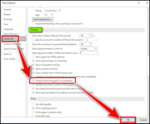 Fix There is Insufficient Memory or Disk Space Error in Word