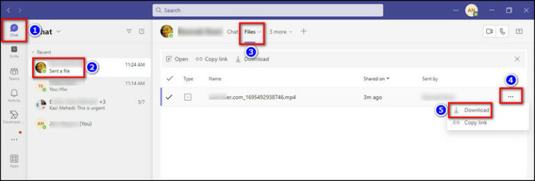 Download Videos Sent in Teams Chat [Step-by-Step Guide]