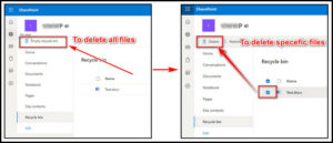 Recycle Bin in SharePoint [Retain or Erase Deleted Items]
