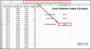 Construct Cost Inflation Index Calculator in Excel