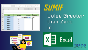 SUMIF Value Greater than Zero in Excel [With Examples]
