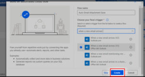 Use Power Automate to Save Email Attachment in SharePoint