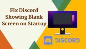 Discord Showing Blank Screen on Startup [Quick Fixes]