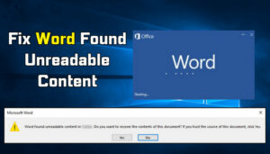 Fix Word Found Unreadable Content [Verified Methods 2024]