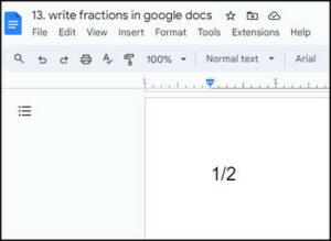How to Write Fractions in Google Docs [3 Quick Ways]