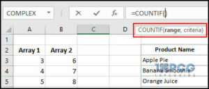 Excel: SUMPRODUCT and COUNTIF Functions with Multiple Criteria