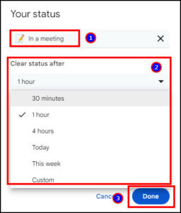 Set Up Custom Google Chat Status [Share Your Activity]