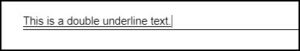 Double Underline in Google Docs [Highlight Major Texts]