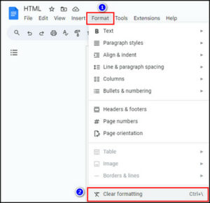 Remove HTML Formatting in Google Docs [Clear HTML Tags]