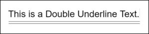 Double Underline in Google Docs [Highlight Major Texts]