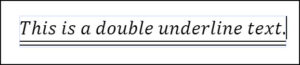 Double Underline in Google Docs [Highlight Major Texts]