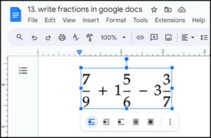 How to Write Fractions in Google Docs [3 Quick Ways]