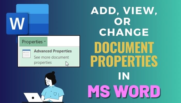 Add View Or Change Document Properties In MS Word