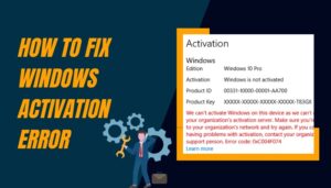How To Fix Windows Activation Error: Server Not Reached