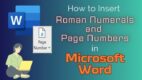 How to Insert Roman Numerals and Page Numbers in Word