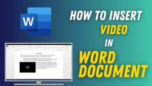 How to Insert Video in Word Document [2 Easy Ways]