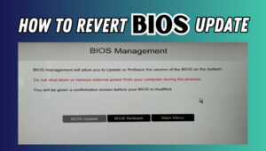 How to Revert BIOS Update [Rollback to Earlier Version]