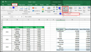Excel: Insert a Clustered Column Pivot Chart [3 Steps]