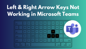 Left & Right Arrow Keys Not Working in Microsoft Teams [2024]