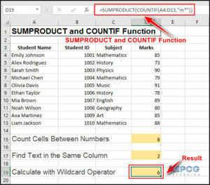 Excel: SUMPRODUCT and COUNTIF Functions with Multiple Criteria