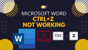 SOLVED: Microsoft Word Ctrl+Z Not Working [2024 Guide]