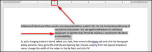 How to Create Second Line or Hanging Indent in MS Word