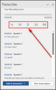 Transcribe in Microsoft Word [Convert Audio to Text]