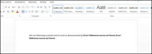 How to Fix MS Word Error Reference Source Not Found