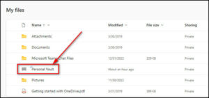 What is Personal Vault in OneDrive [Protect Sensitive Files]