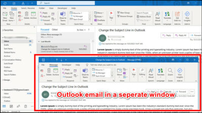 Open Email in Separate Window in Outlook [Quick Guide]
