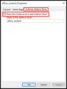 Change Default Address Book in Outlook [Modify Instantly]