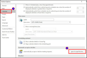 Automatically Accept or Decline Meetings in Outlook