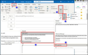 Quick Parts & AutoText in Outlook [Add Reusable Text]