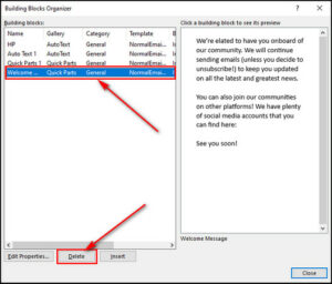 Quick Parts & AutoText in Outlook [Add Reusable Text]