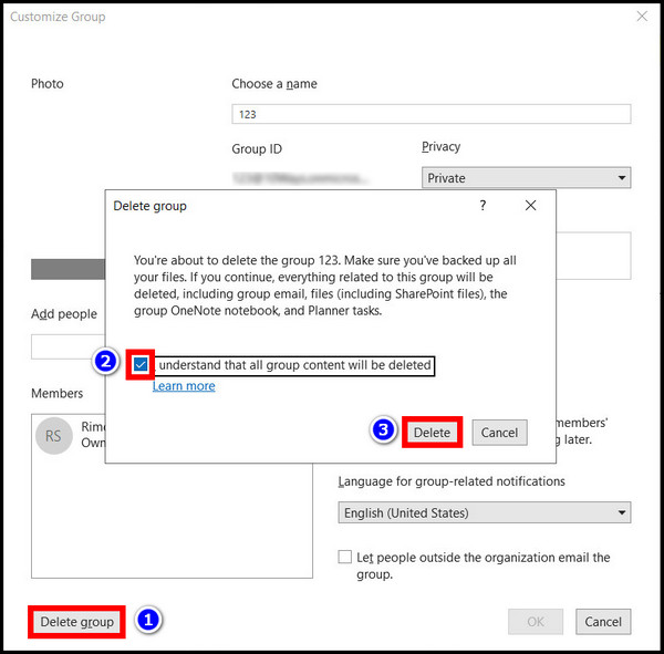 How To Delete A Group In Outlook Working Desktop Office 365 