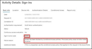 Outlook Error Code 53003 [Fix Azure Conditional Access]