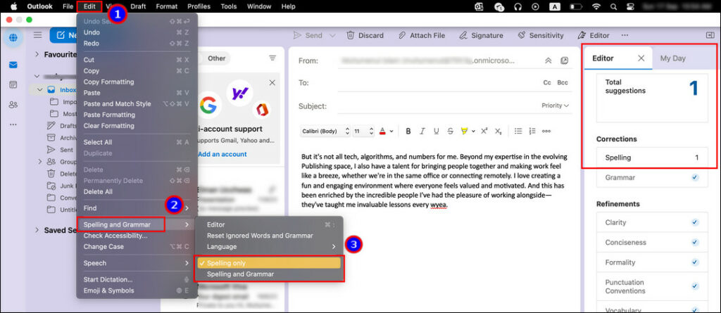 How to Spell Check in Outlook [Windows, Mac & 365]
